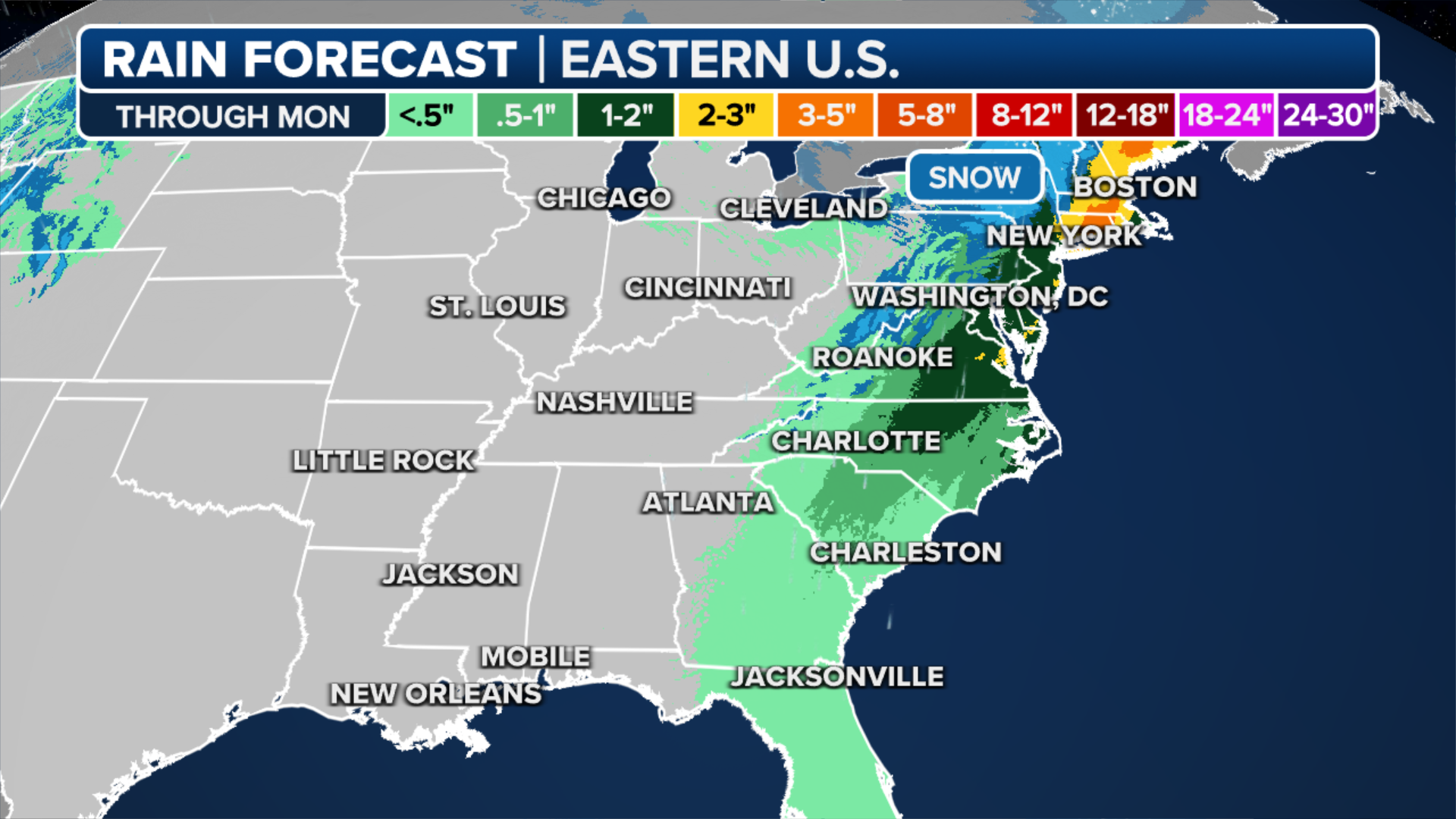 Massive weekend storm to pummel eastern US with rain, wind, snow, severe weather | Fox Weather